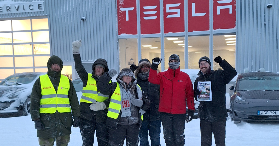 Grève des travailleurs de Tesla en Suède